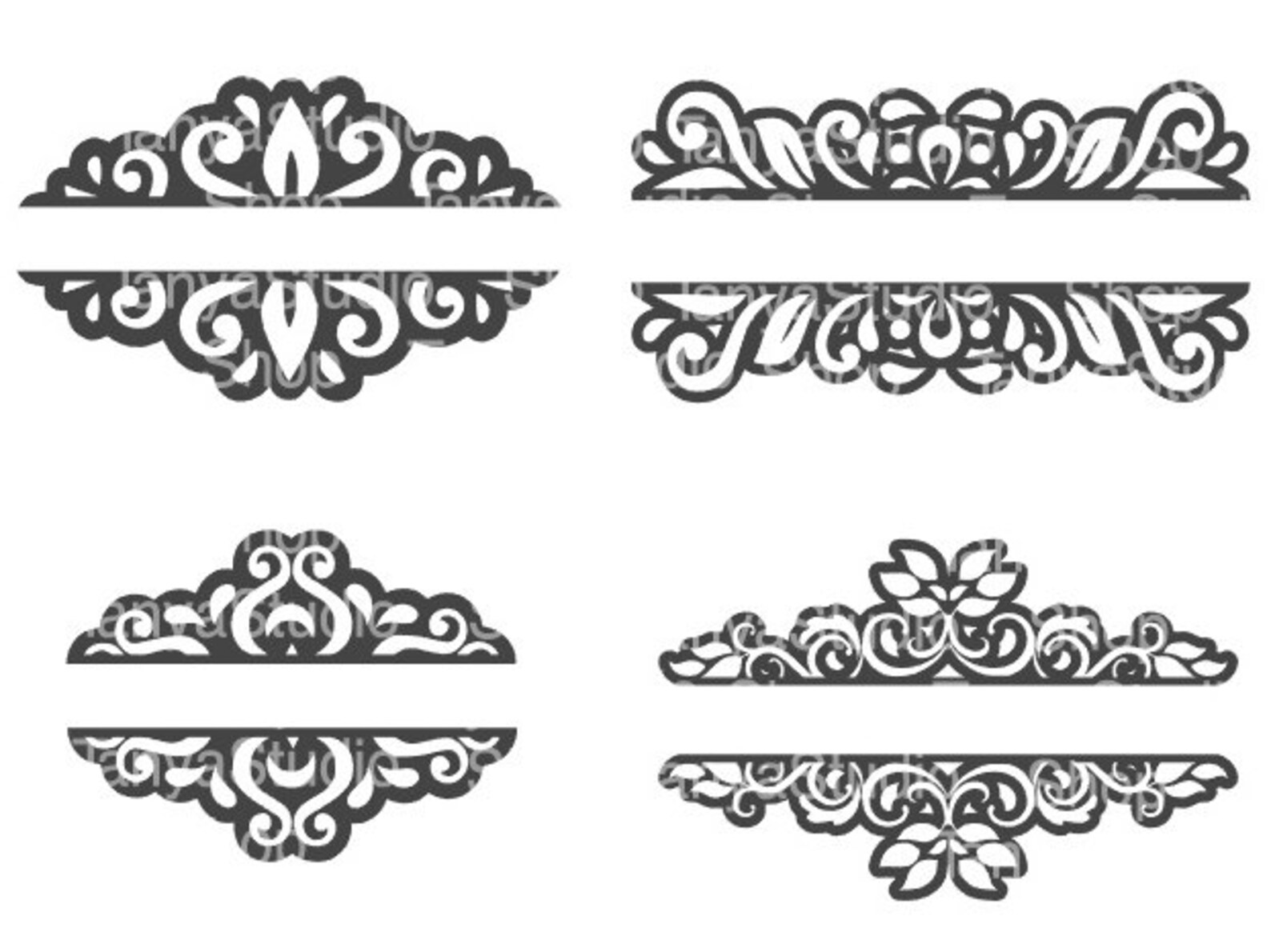 Monogram Studio3 Svg Dxf Commercial Use Ok Laser Cut - Etsy