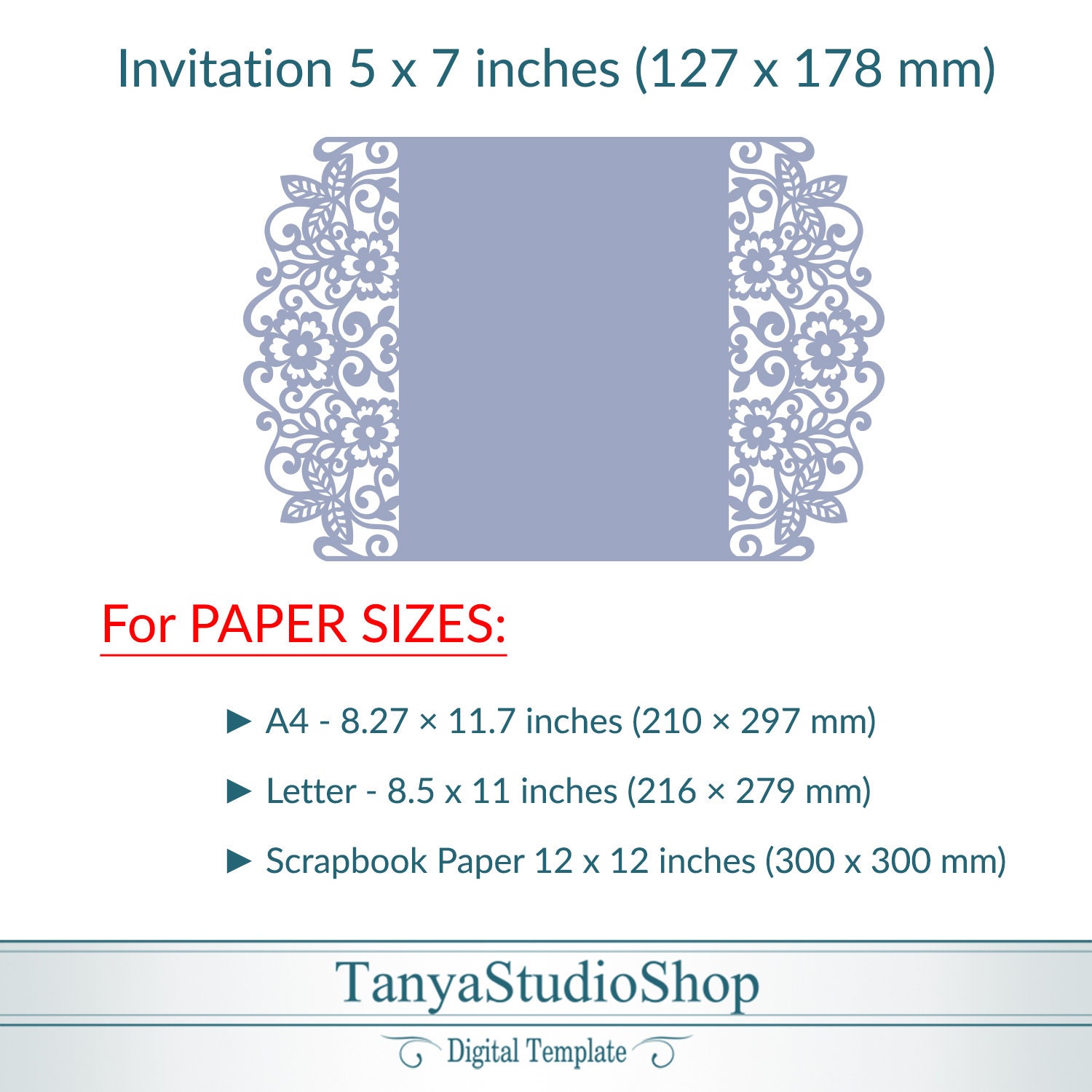 Big Invitation Set SVG Ai CRD Eps Studio3 Cricut | Etsy