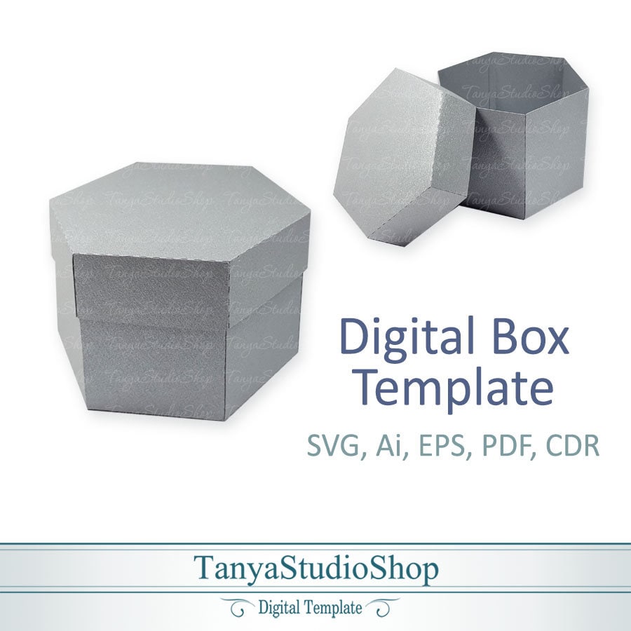 6 Basic Boxes - SVG, Ai, CRD, Eps, Pdf - Laser Cut Template - Cricut ...
