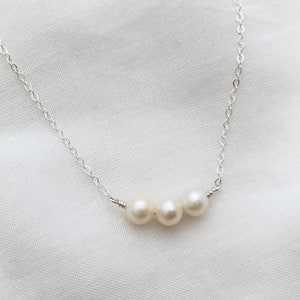 Graduation Gift for Daughter, Three Pearls Necklace, Personalized ...