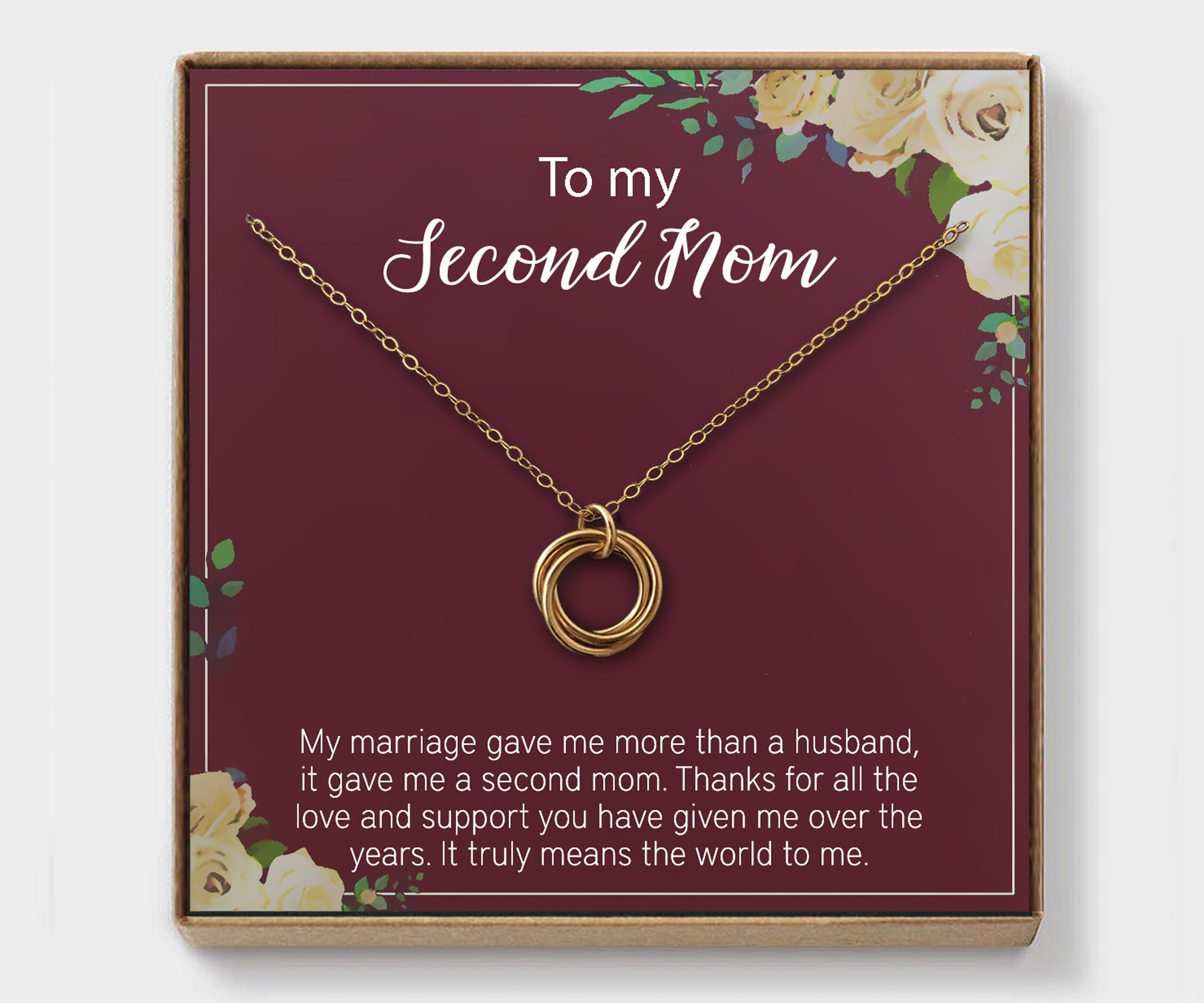 Second Mom Gift Second Mother Wedding Necklace Mothers Day | Etsy