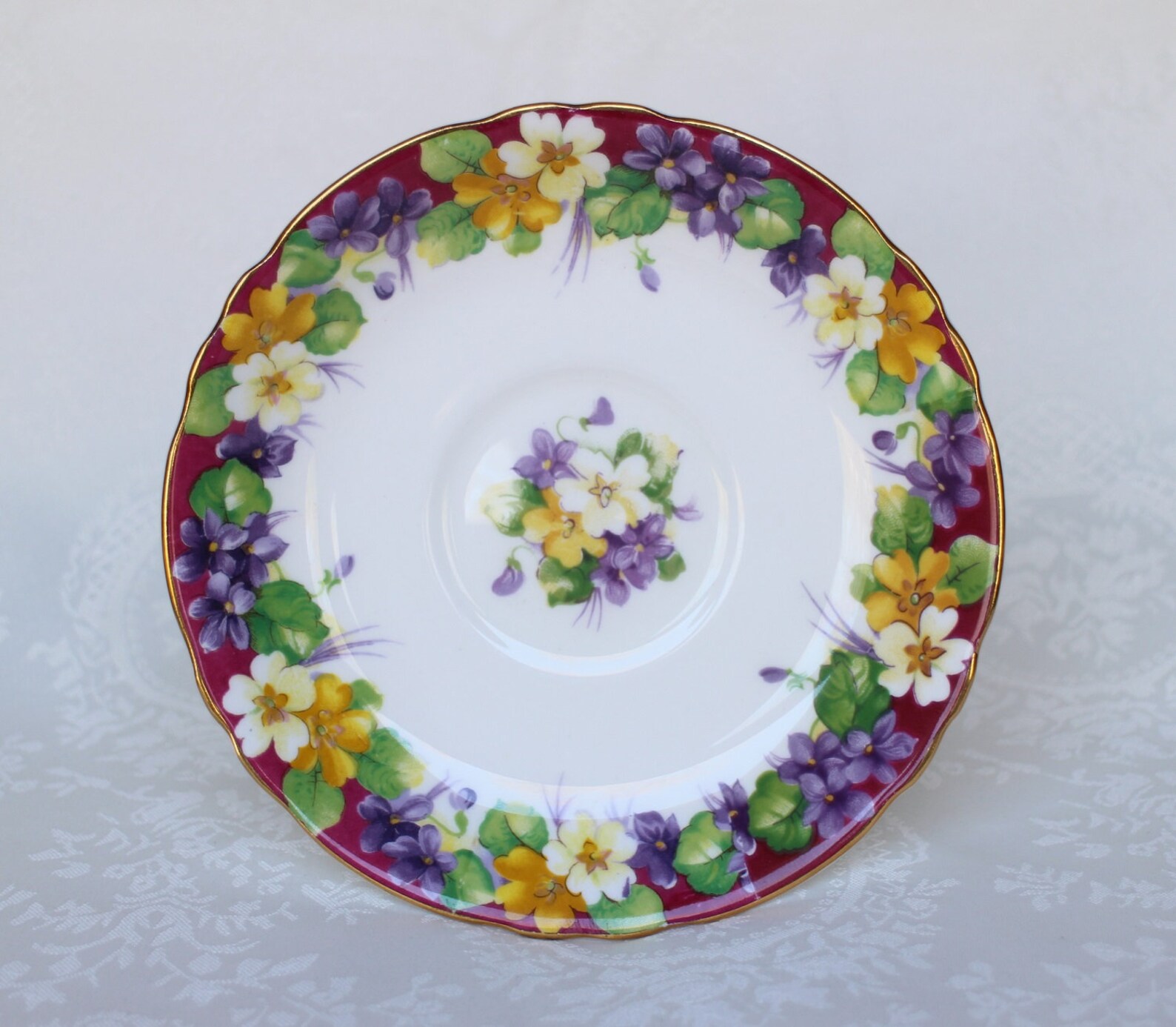 Paragon Spring Melody Tea Cup and Saucer Paragon Violet and - Etsy