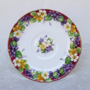 Paragon Spring Melody Tea Cup and Saucer, Paragon Violet and Blue ...