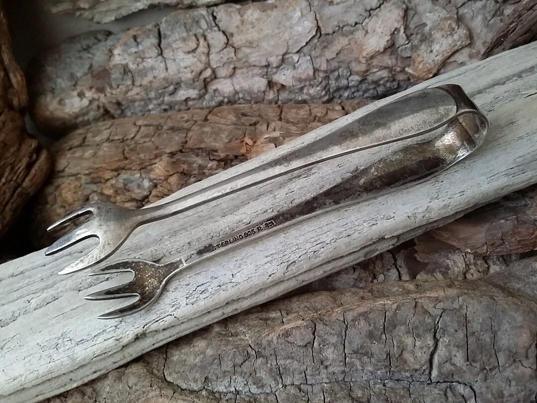 925 Sterling Sugar Claws, Vintage 21 G Sterling Silver Sugar Cube Tongs ...