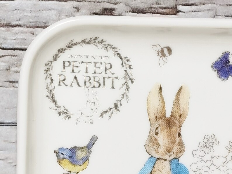 Beatrix Potter Peter Rabbit Trinket, Vintage Melamine Tray, Gardening ...