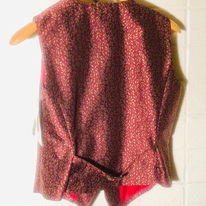 Shiny Gold Vest Burgundy Red Disco Party Berlin - Etsy