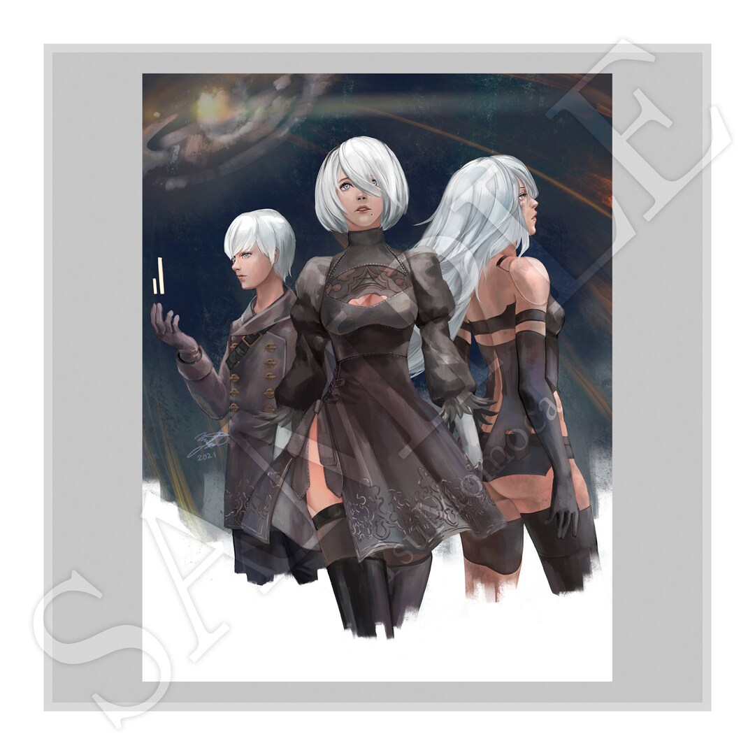 Nier: Automata 2B 9S A2 Print - Etsy