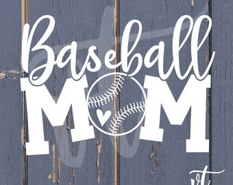 Baseball Mom Decal - Etsy