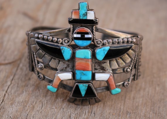 Vintage Zuni Knifewing Bracelet - Gem