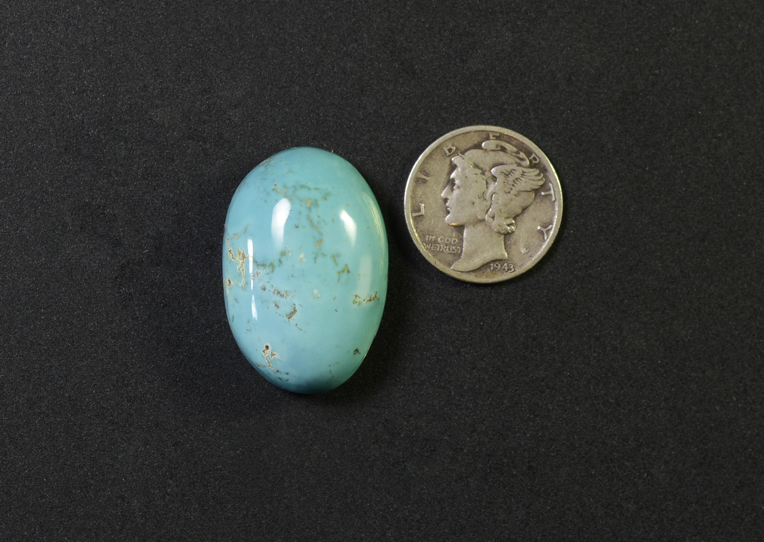 Natural Lone Mountain True Blue Turquoise 43.35 cts | Etsy