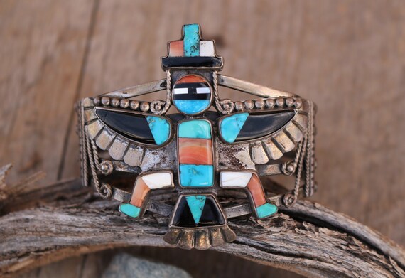 Vintage Zuni Knifewing Bracelet - Gem