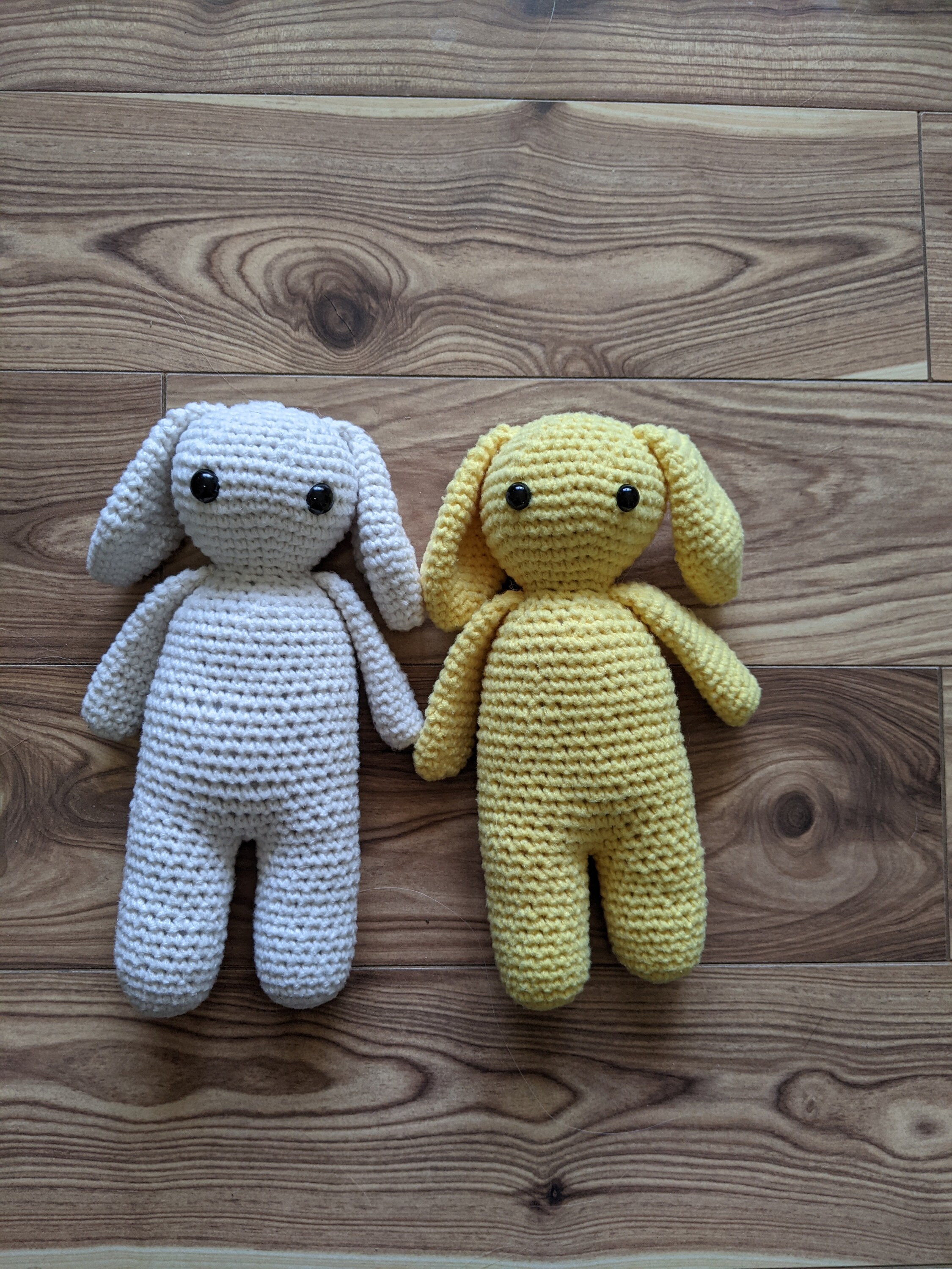 Yellow Crochet Bunny Stuffed Animal - Etsy