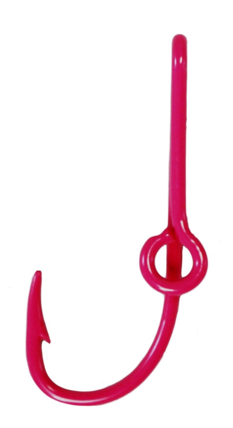 Hot Pink Powder Coated Fish Hook for Cap Brim or Bill - Hat Pin - Tie ...