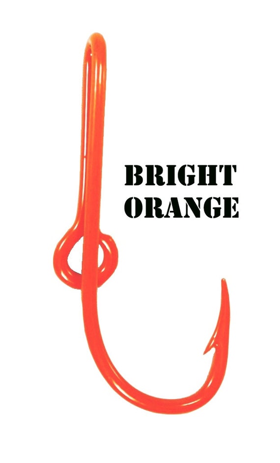 Fishing Hook for Cap Bill or Brim Bright Orange Powder - Etsy