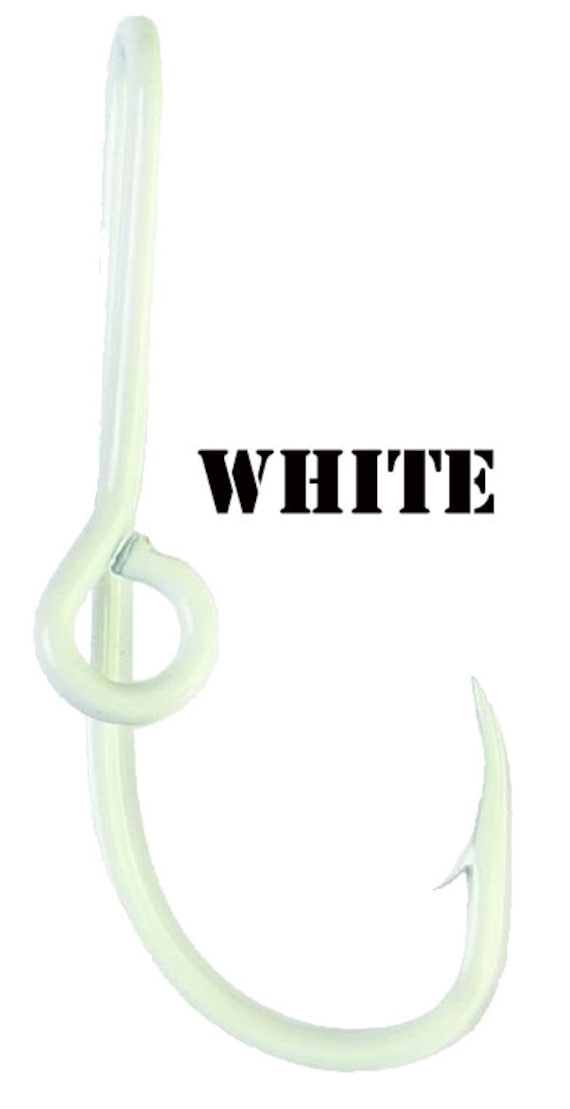 Fishing Hook for Cap Bill or Brim White Powder Coated Fish | Etsy