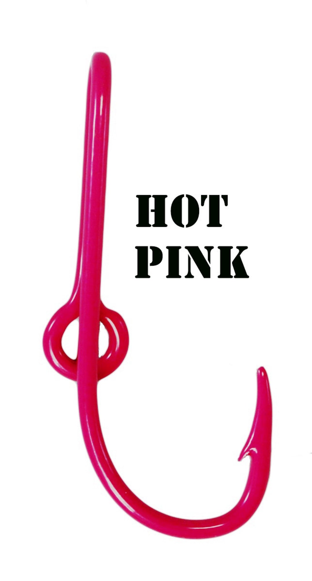 Hot Pink Powder Coated Fish Hook for Cap Brim or Bill - Hat Pin - Tie ...