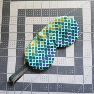 Eye Mask Sleep Travel Better Fish Scales Pattern Blue Green - Etsy