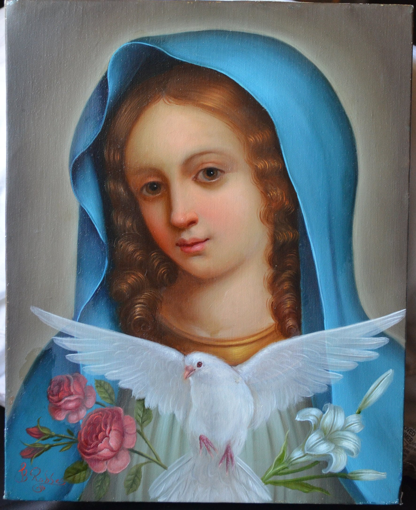 Blessed Virgin Mary ,our Lady of the Dove,cuzco School Art,spanish ...