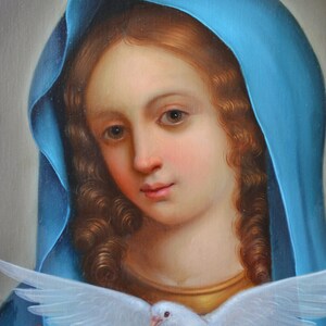 Blessed Virgin Mary ,our Lady of the Dove,cuzco School Art,spanish ...