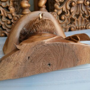 Hand Carved Wood Realistic Western Art Cowboy Sculpture Hand Carved ...