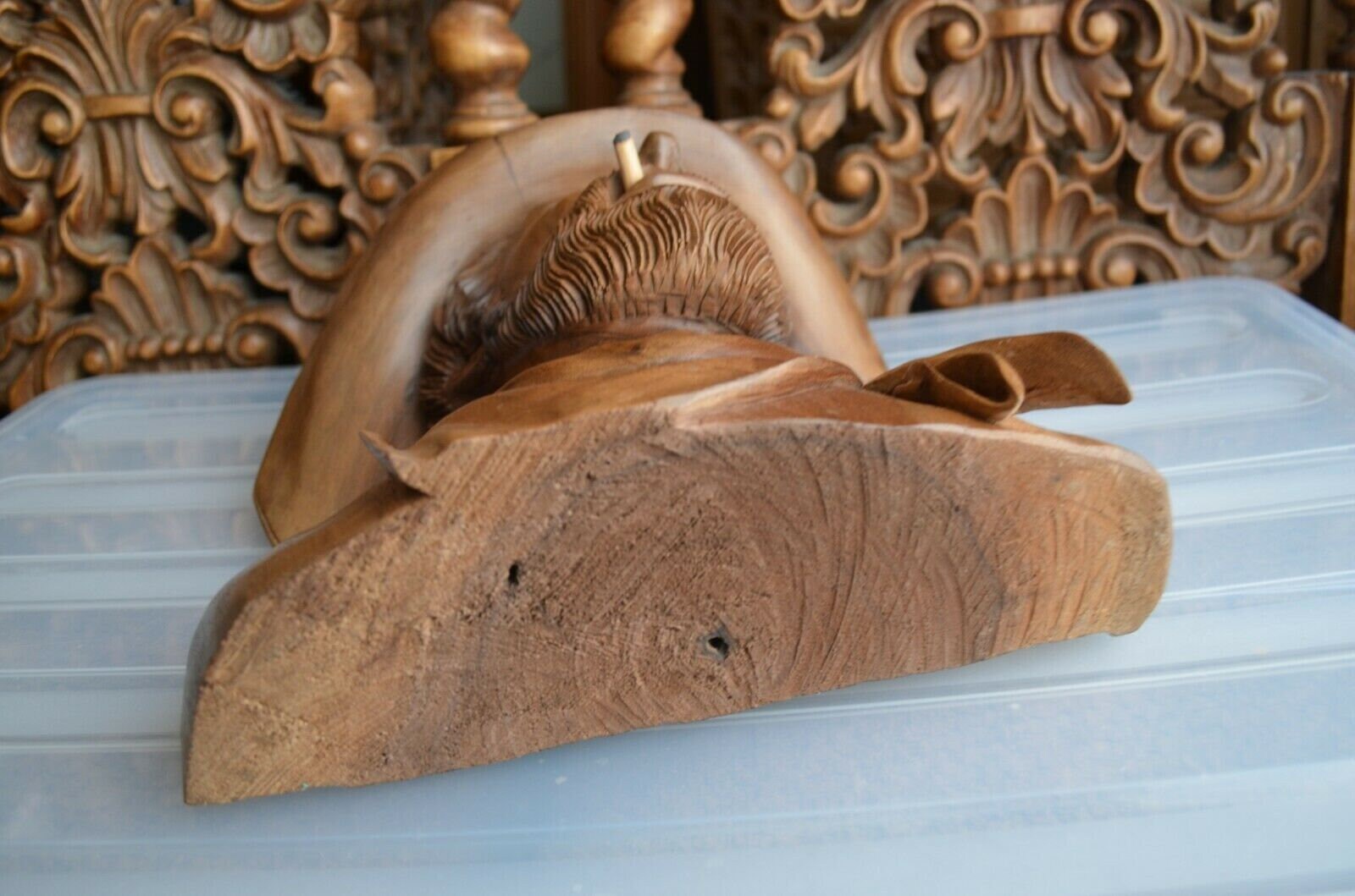 Hand Carved Wood Realistic Western Art Cowboy Sculpture Hand Carved ...