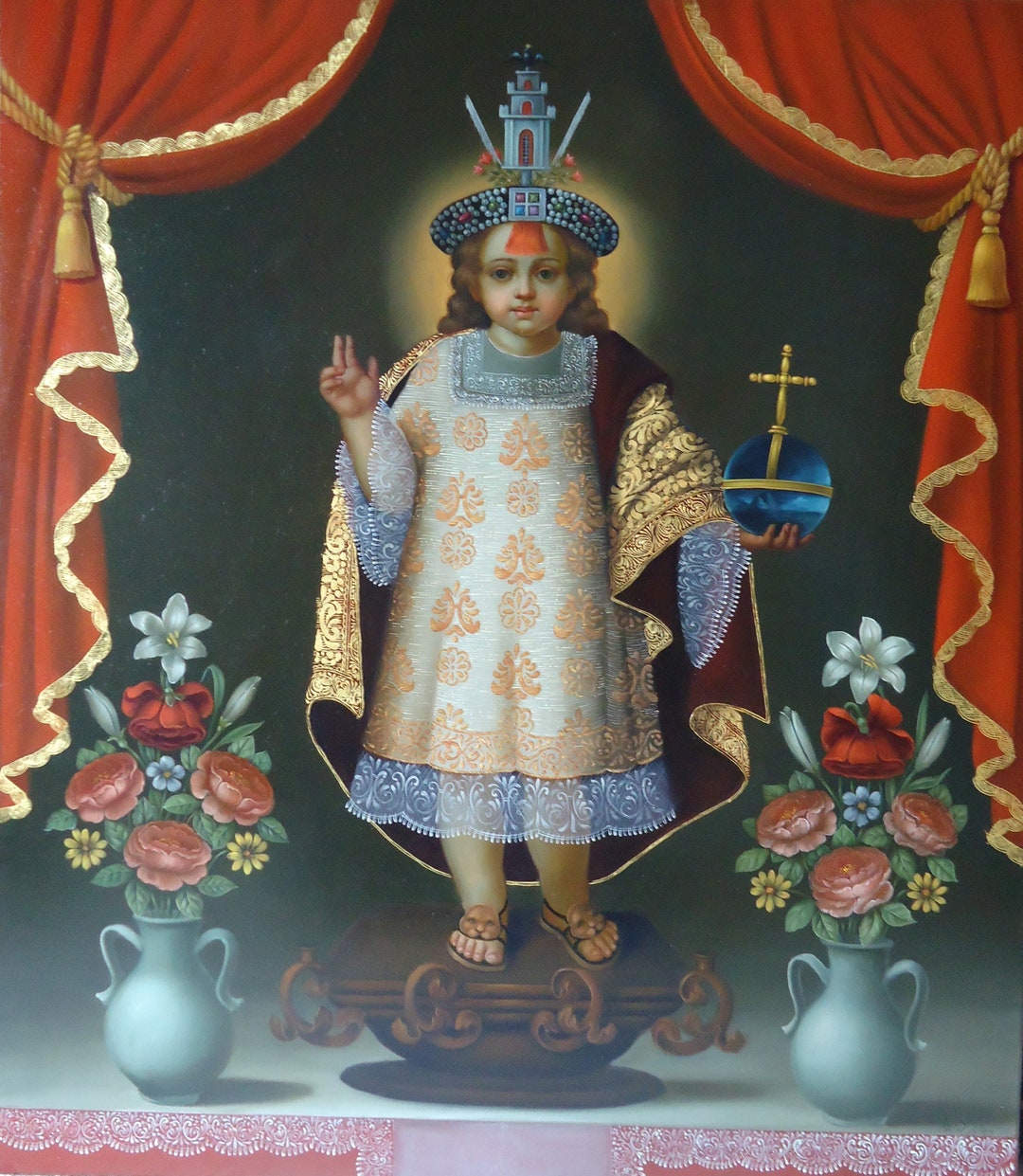 Santo Niño De La Mascaipacha, El Niño Inca Oil Painting, Jesus Child of ...
