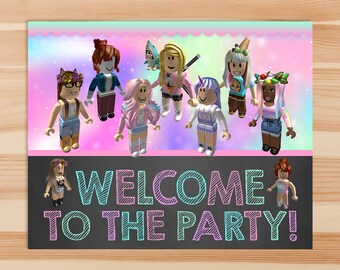 Roblox Welcome Sign | Etsy