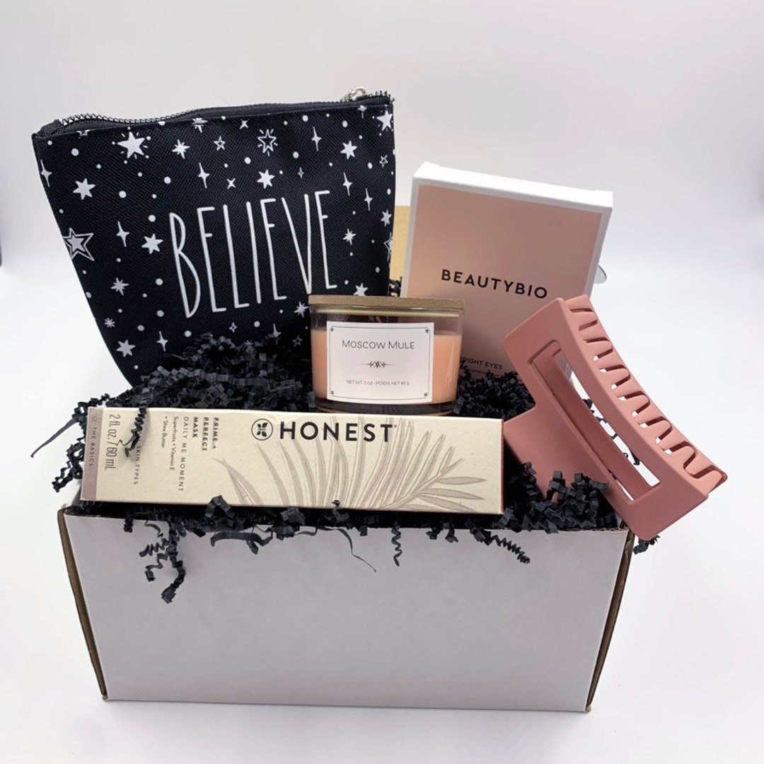 Skin Care Gift Box, Clean Beauty Package, Make-up Bag, Self Care Basket ...