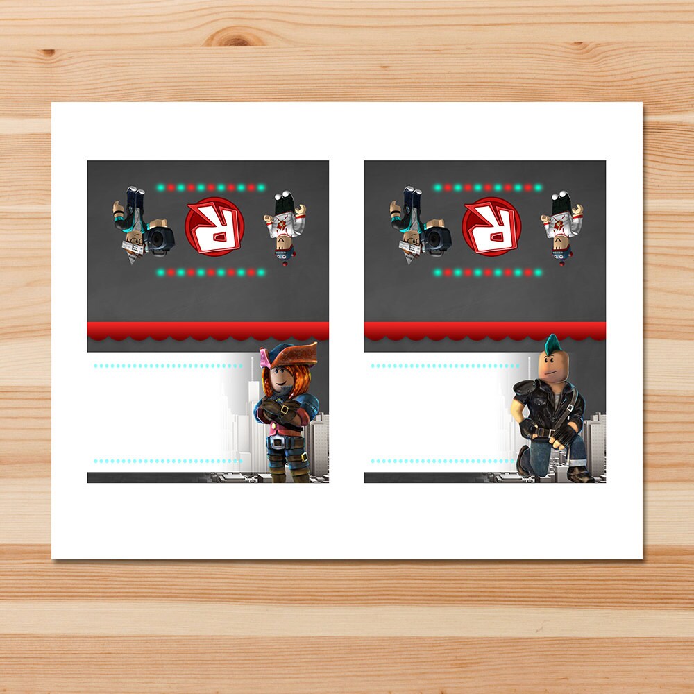 Roblox Food Tents Roblox Food Labels Roblox Party Roblox | Etsy