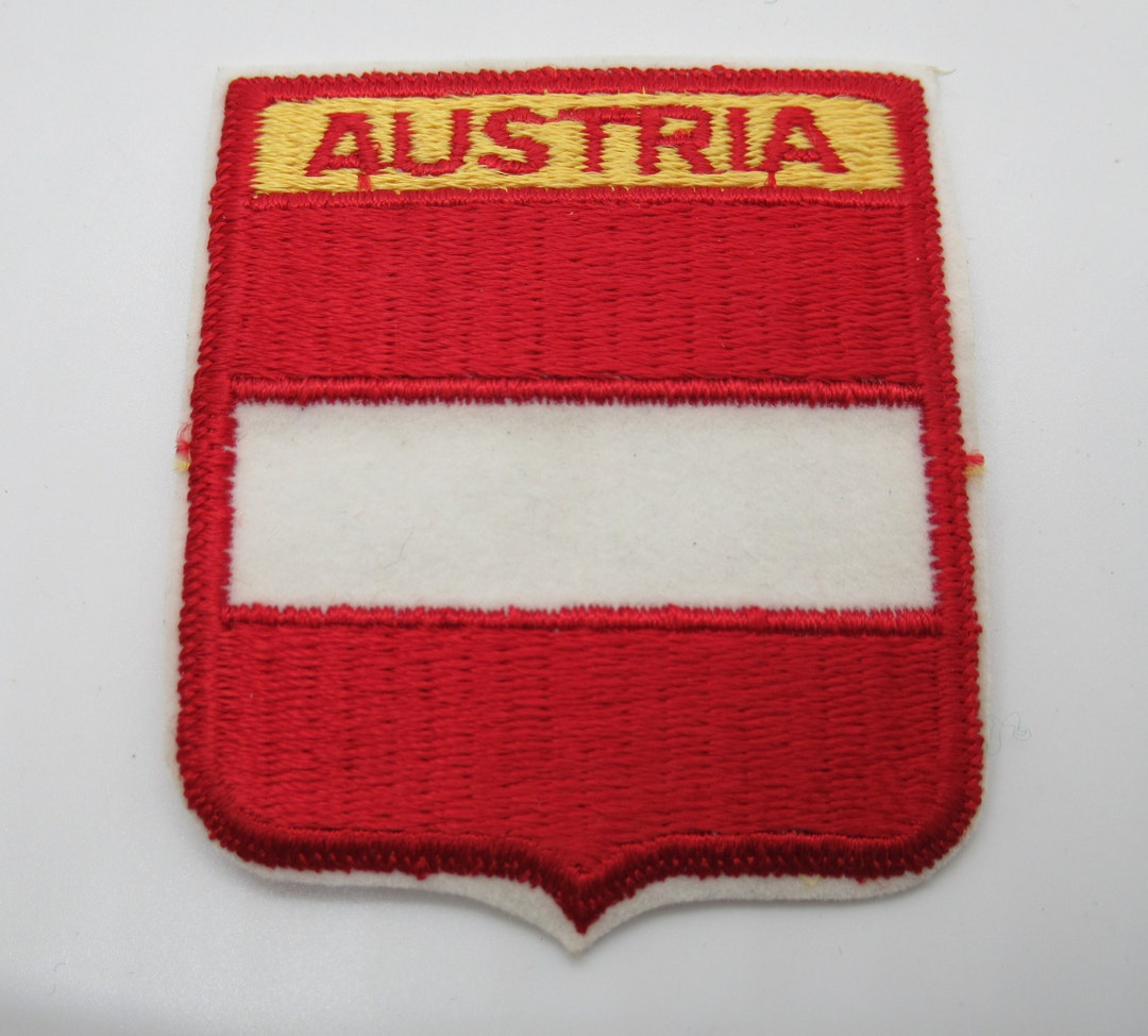 Austria Flag Souvenir Iron on Emblem Travel Patch - Etsy
