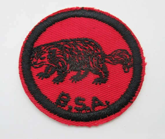 Wolverine BSA Iron on Circular Red Twill Gum Back Animal - Etsy