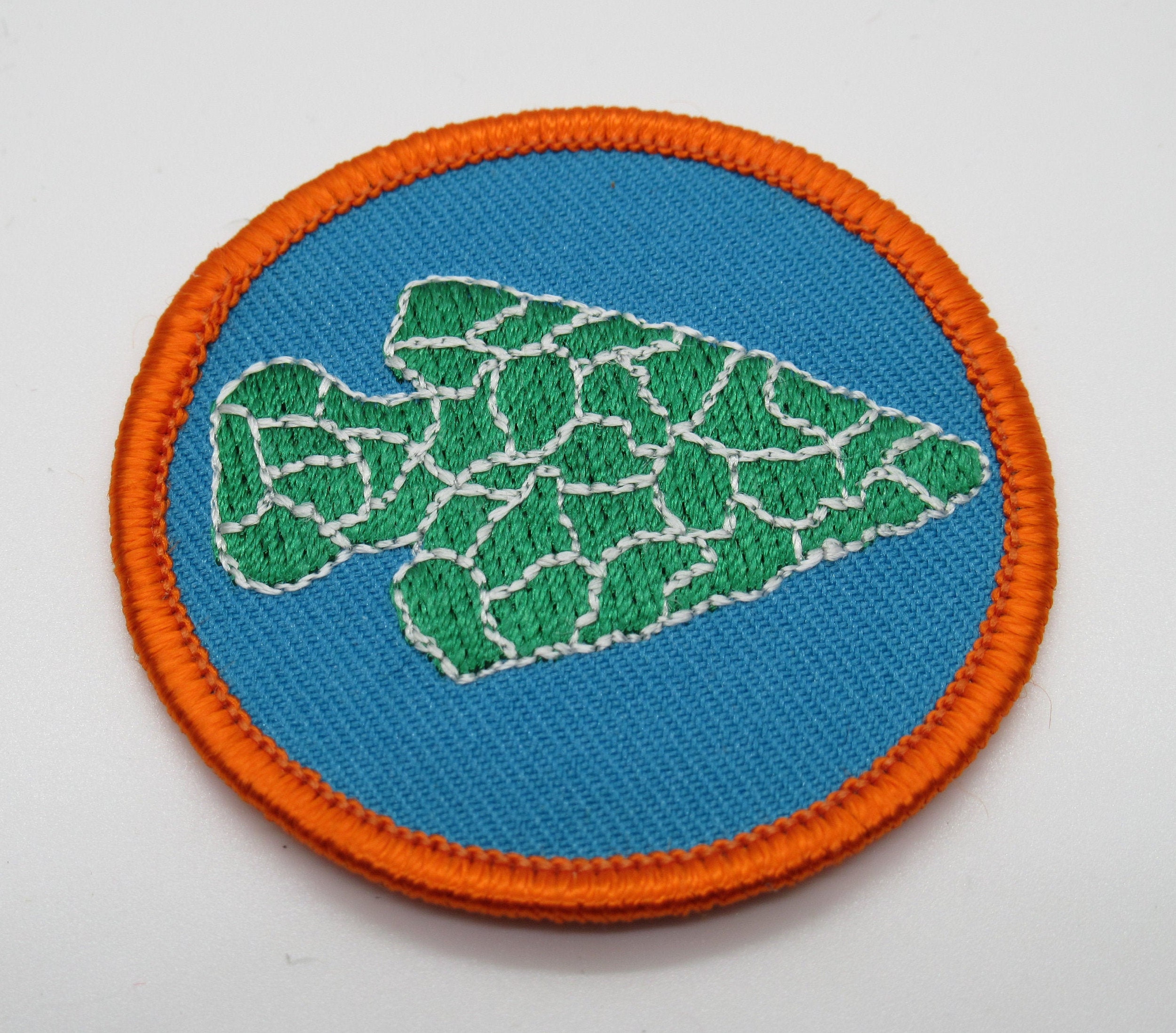 Arrowhead BSA Iron On Circular Blue Patrol Patch | Etsy