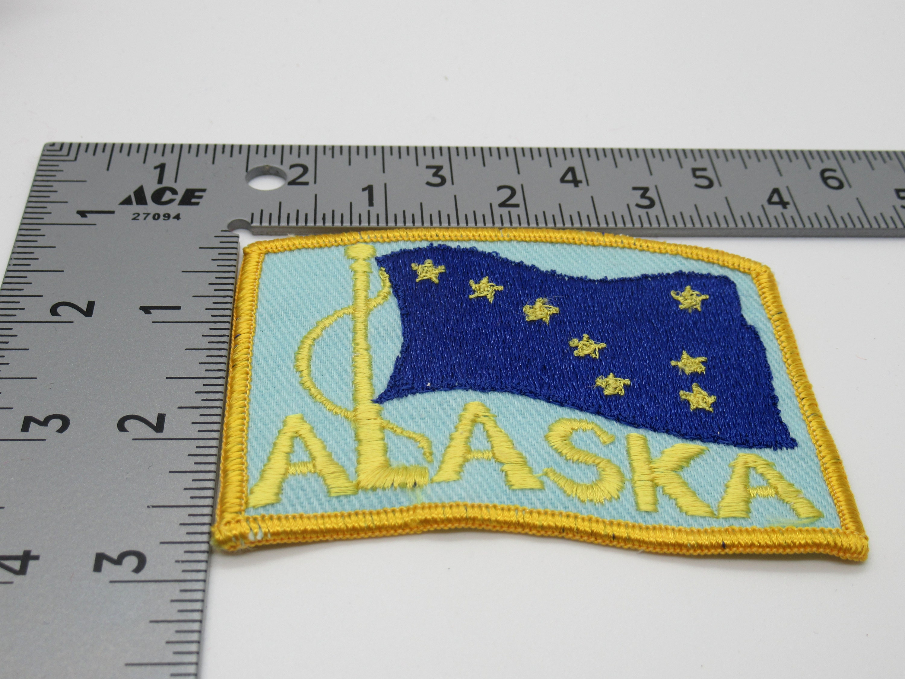 Alaska State Flag Big Dipper Vintage Sew on Rectangle Travel - Etsy