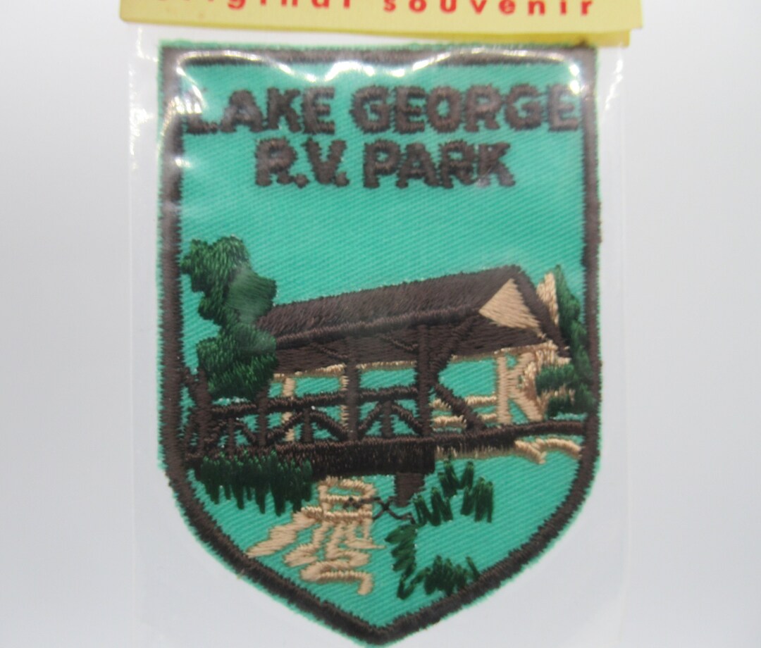 Lake George R.V. Park NOS Vintage Souvenir Travel Sew on Patch - Etsy