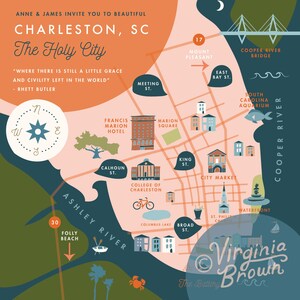 Map Invitation Suite, Save the Date, Reply Card, Itinerary, Invitation ...