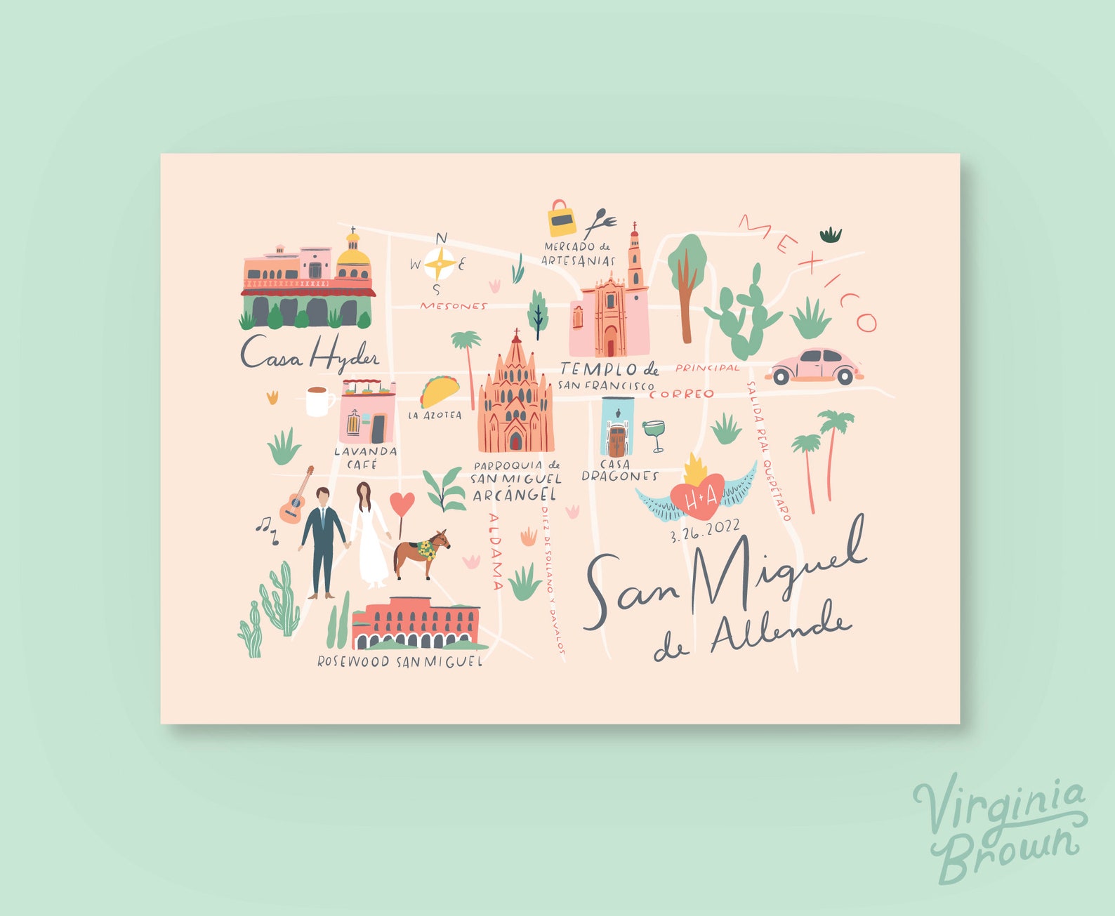 Custom Wedding Invitation Map Save the Date Welcome Map - Etsy