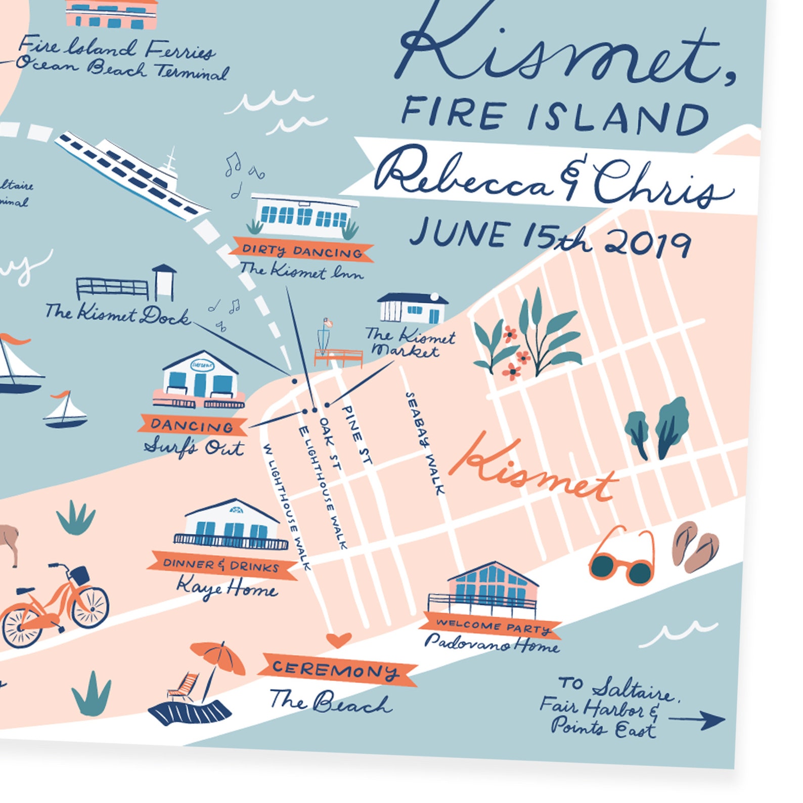 Custom Save the Date Map Invitation Welcome Map Itinerary - Etsy