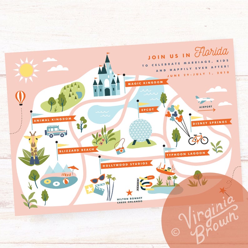 Custom Wedding Map Wedding Invitation Insert Save The Date Etsy 2293