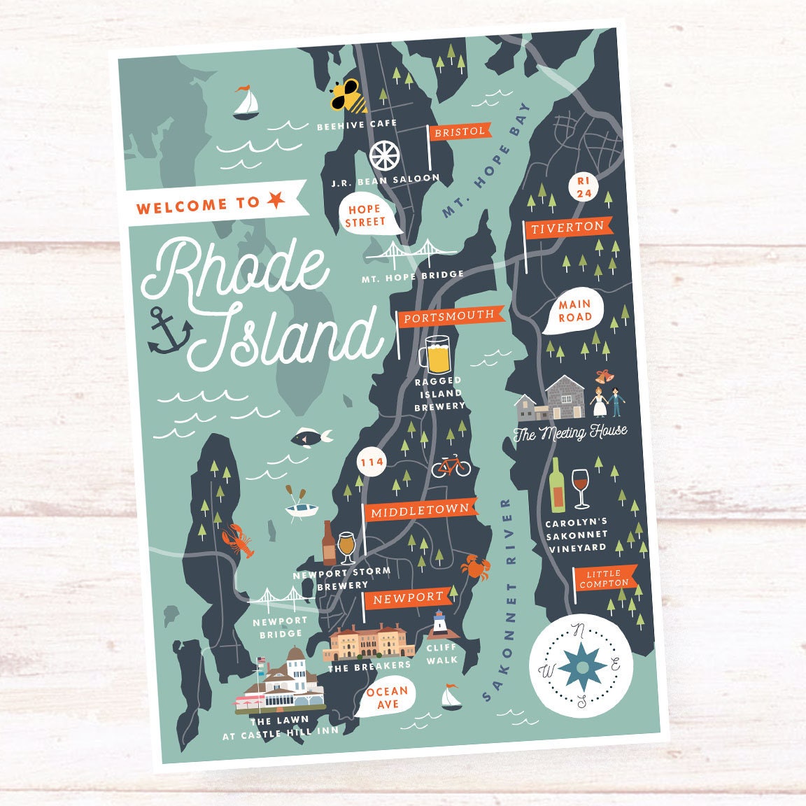 Custom Wedding Map Wedding Invitation Insert Save the Date - Etsy