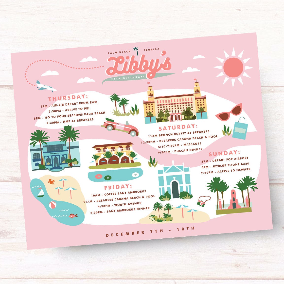 Custom Itinerary Map Printable File Wedding Invitation - Etsy