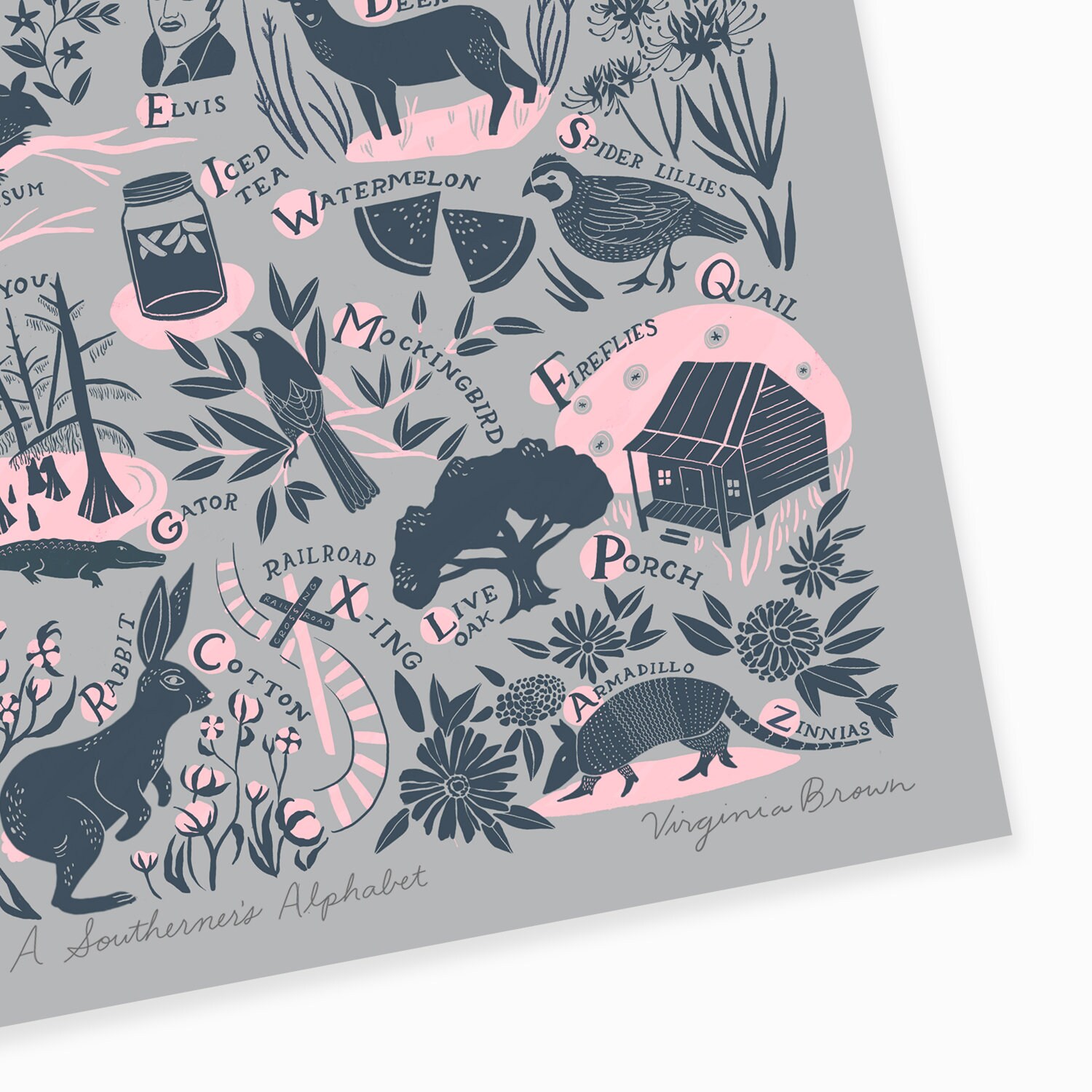 A Southerner's Alphabet Print 11x14 | Etsy