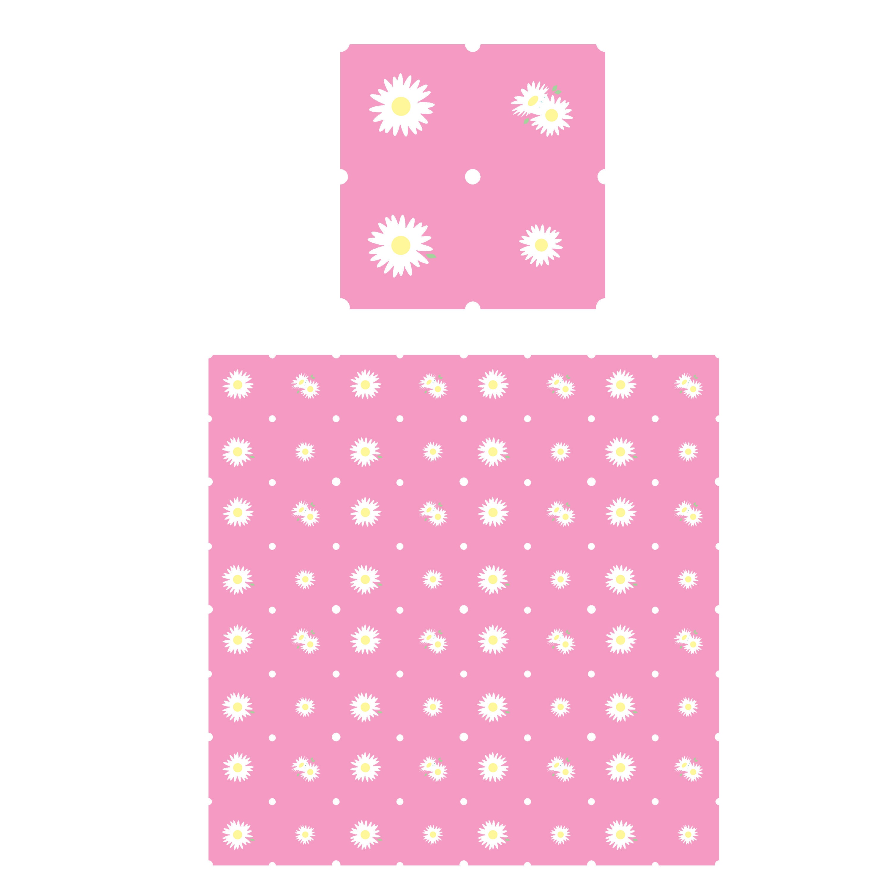 Dainty Daisy Print - Pink - HD Hi-rez Repeating Pattern for Photoshop ...