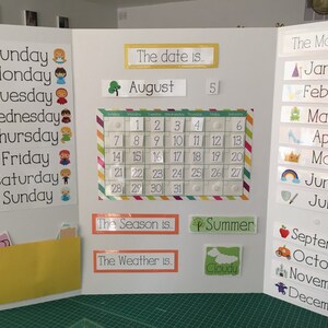 Printable - About Today- Calendar Learning- Fairytale Edition - Etsy