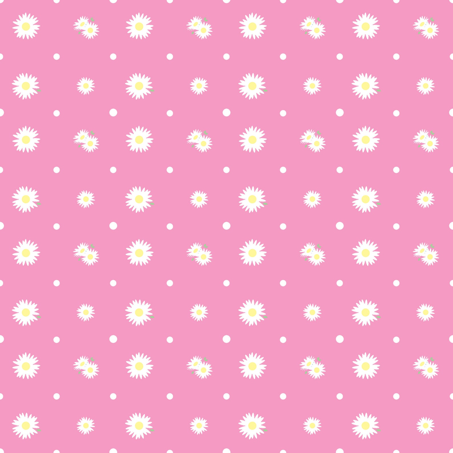 Dainty Daisy Print - Pink - HD Hi-rez Repeating Pattern for Photoshop ...