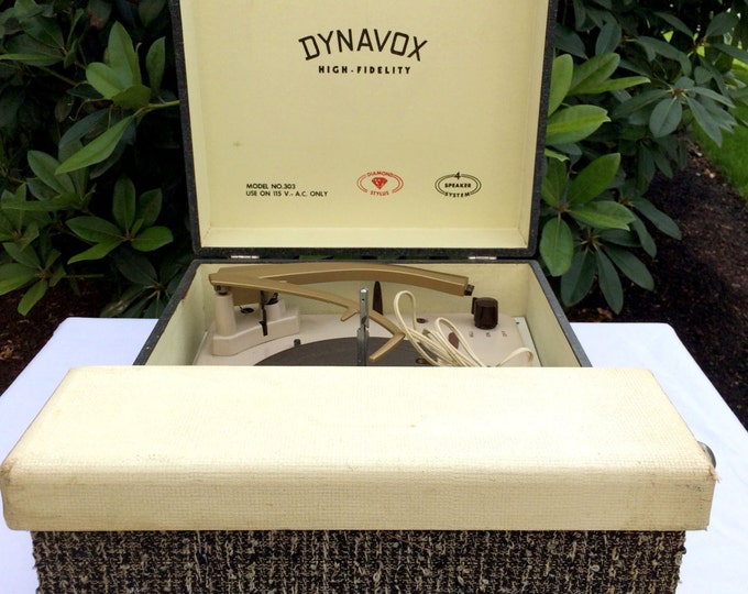 Vintage Dynavox Record Player, Dynavox Record Player, Portable Record ...