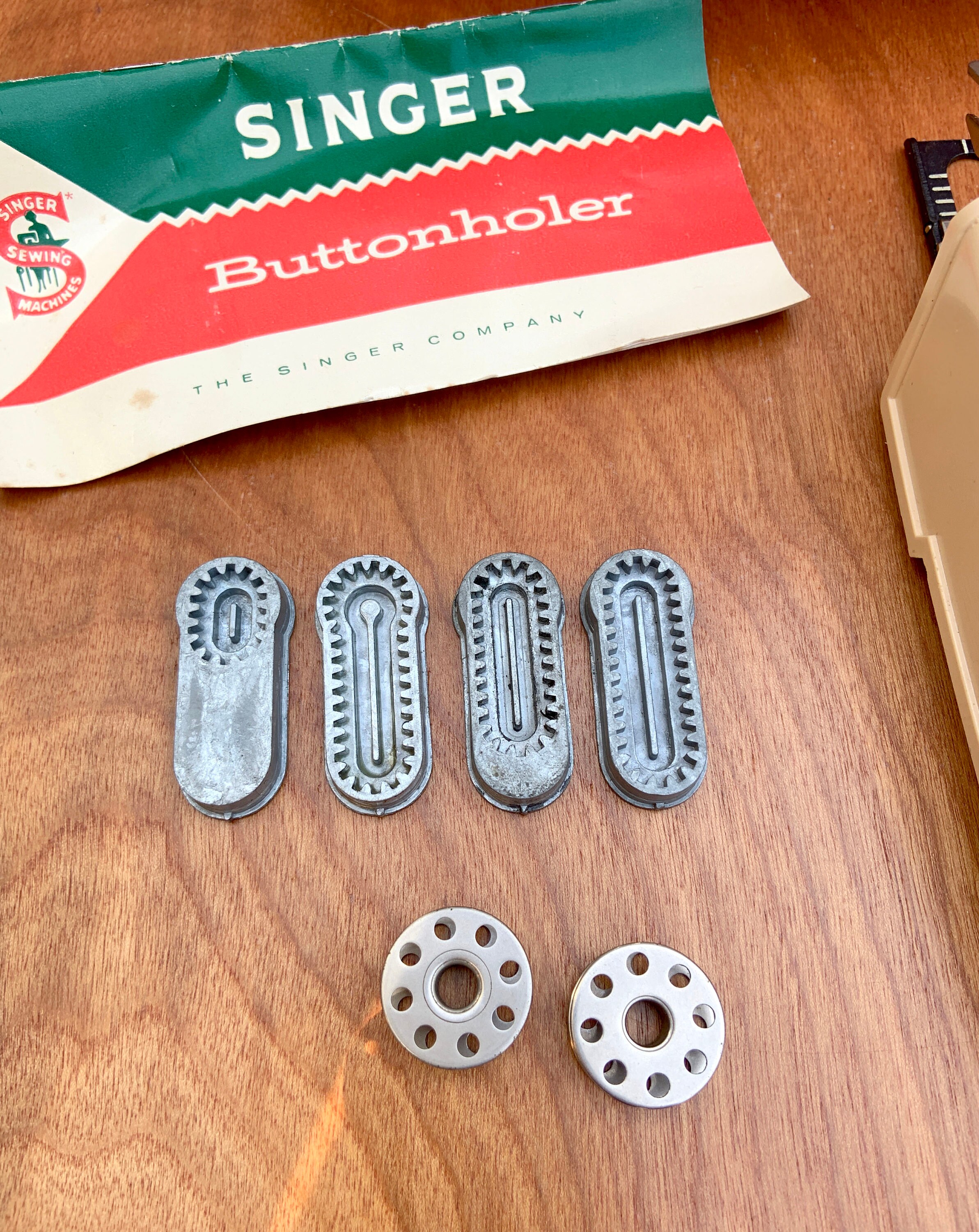 Vintage Singer Button Hole Maker Singer Sewing Parts Button - Etsy