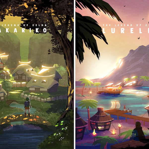 Hyrule Travel Poster - Etsy