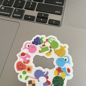 Yoshi • Dinosaur • Clear Vinyl Sticker - Etsy