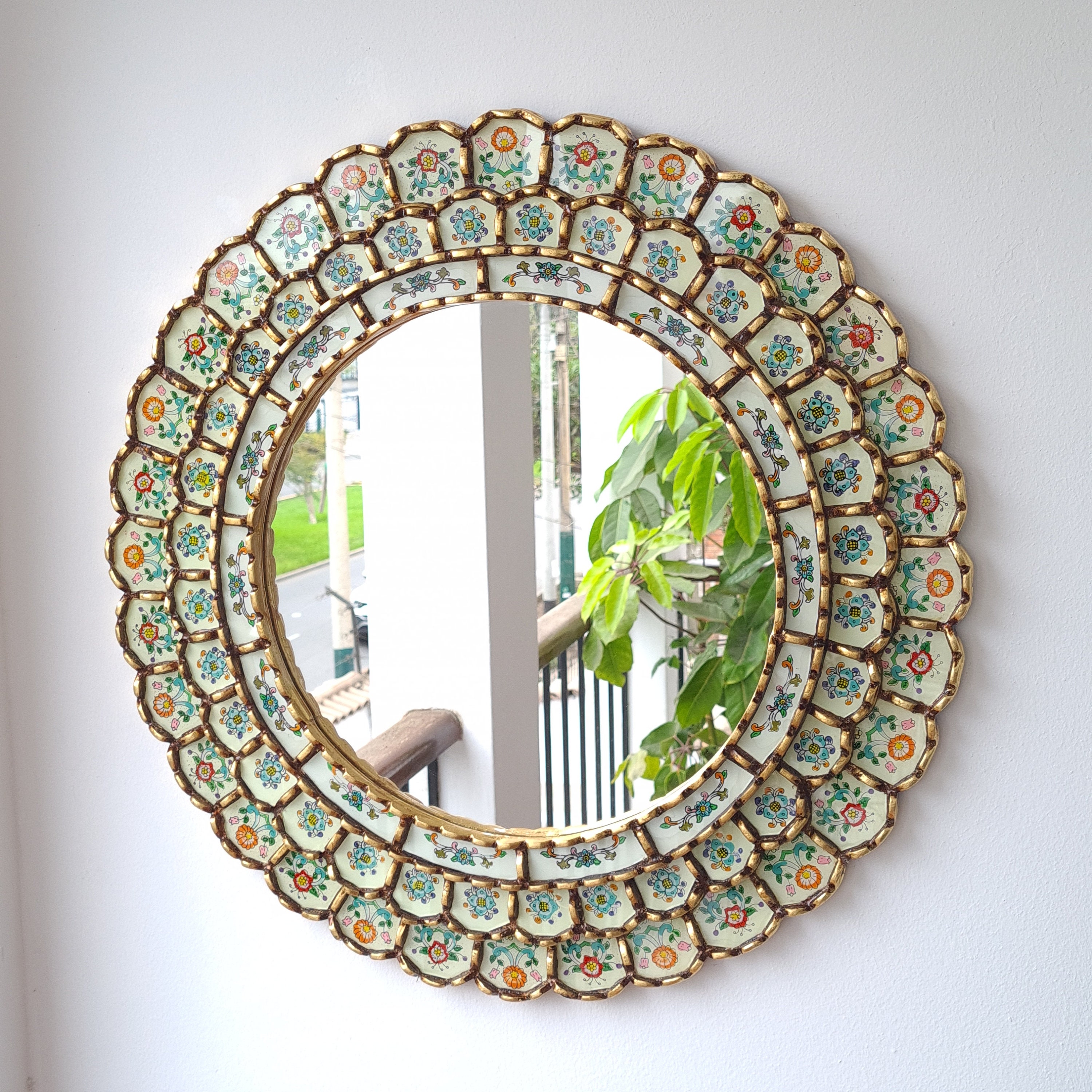 Peruvian Mirrors Armoniosa Marfil 60cm | Etsy