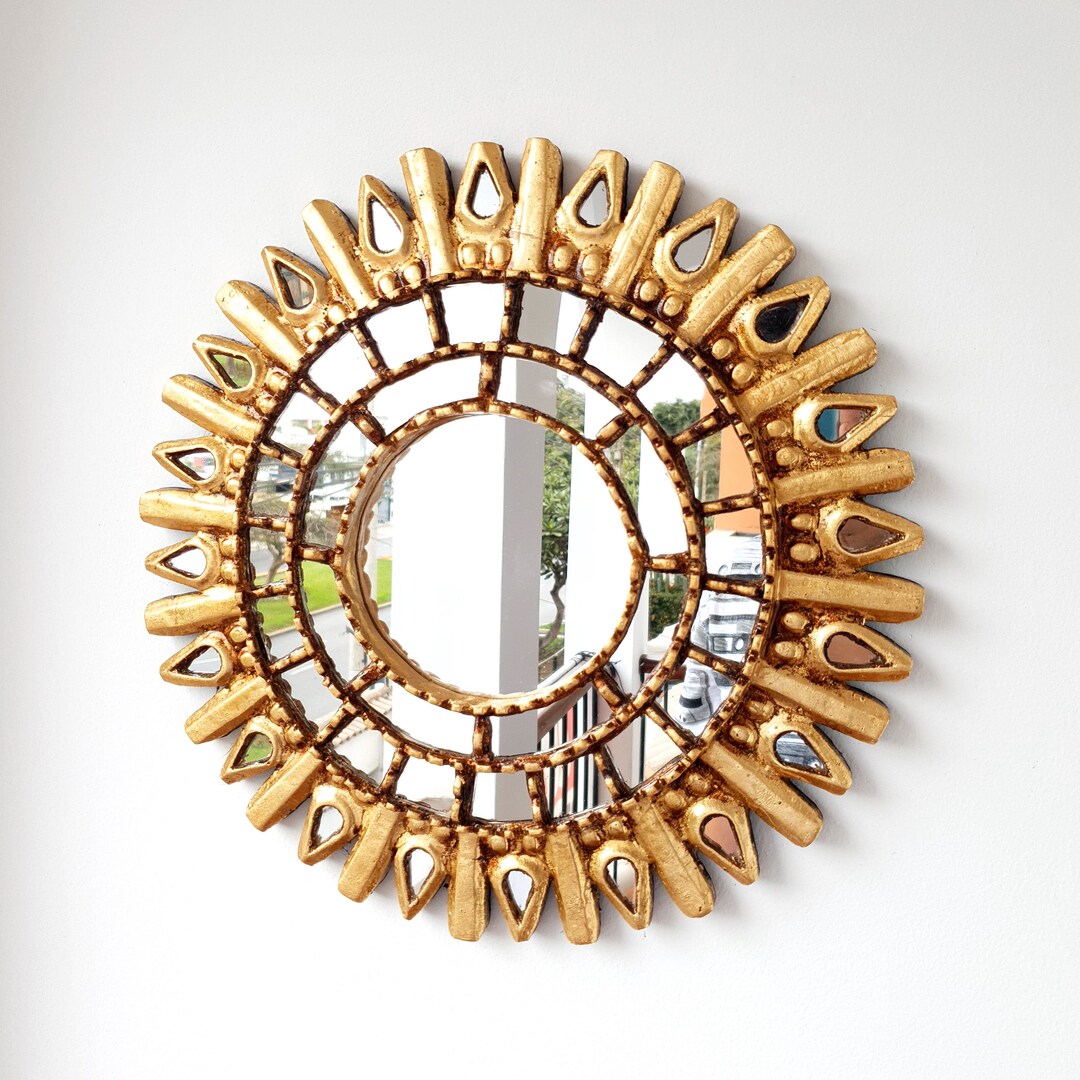 Peruvian Mirrors Azteca 40cm Wall Mirror Home Decoration Decorative ...